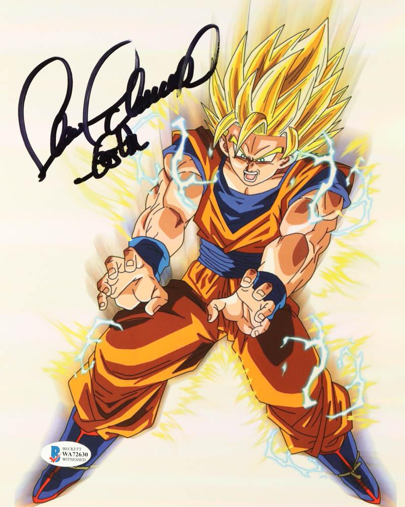 Sean Schemmel Signed Dragon Ball Z 8x10 Photo Inscribed Goku