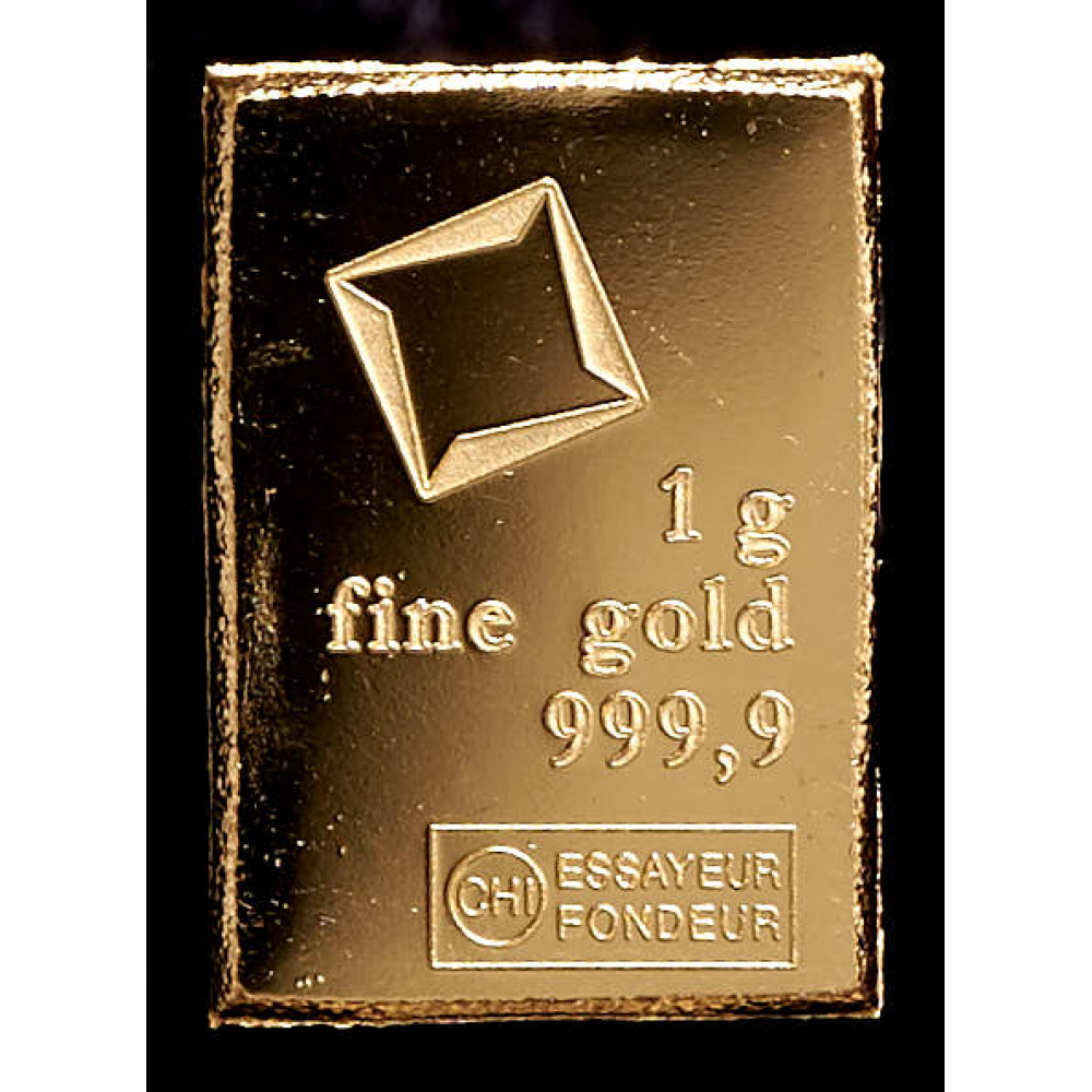 1 Gram .999 Fine Gold Valcambi Bullion Bar | Pristine Auction