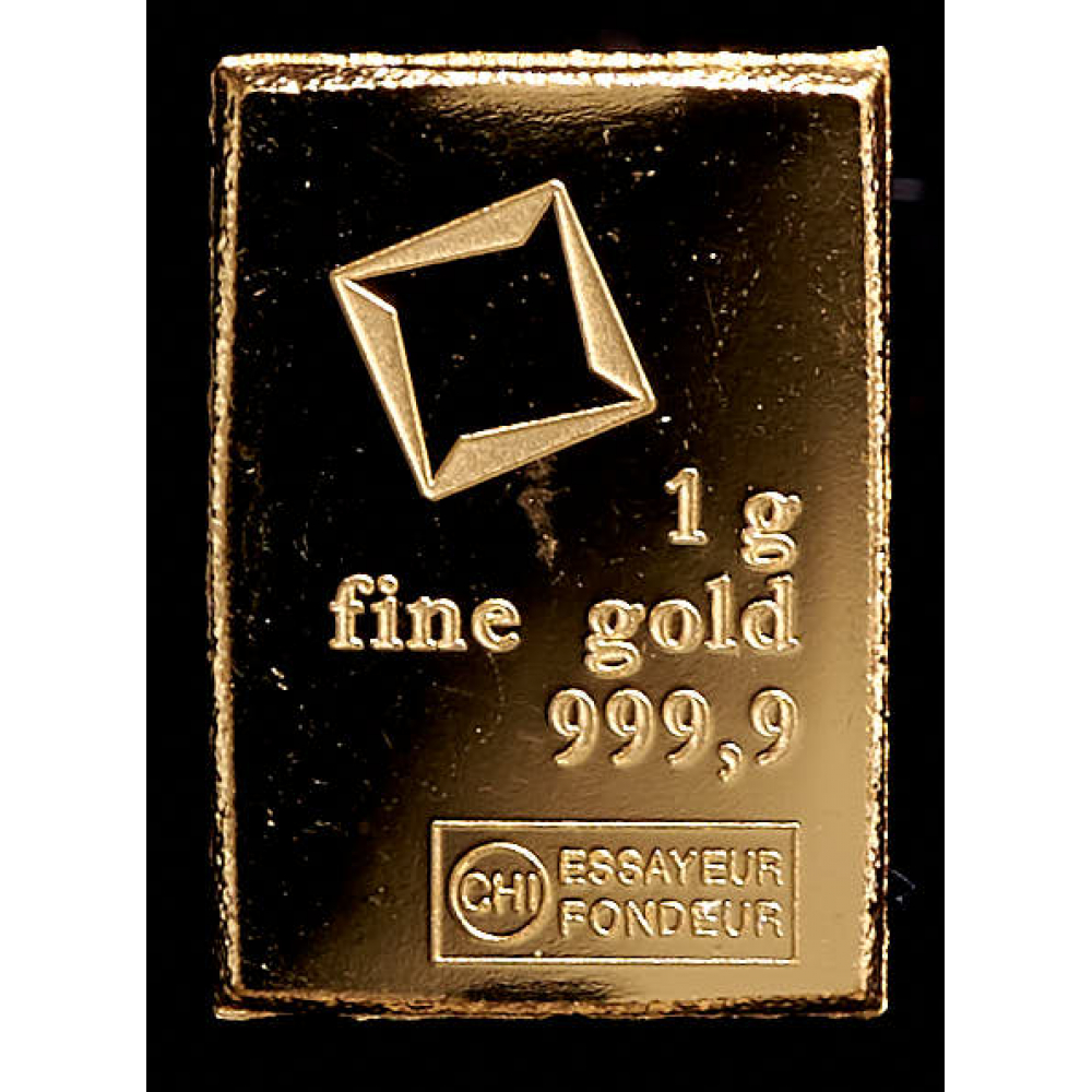 1 Gram .999 Fine Gold Valcambi Bullion Bar | Pristine Auction