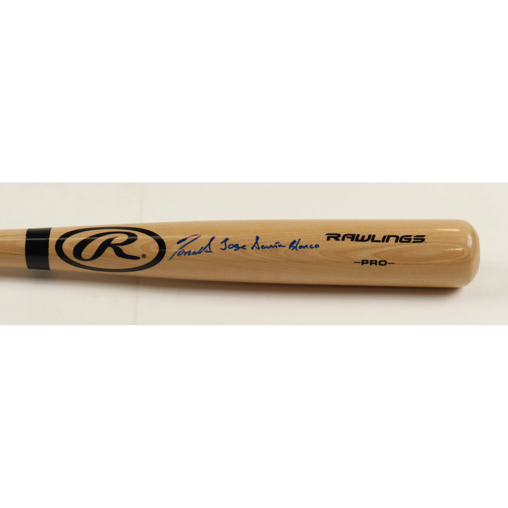 Ronald Acuna Jr. Signed Rawlings Pro Baseball Bat (JSA & Acuna ...