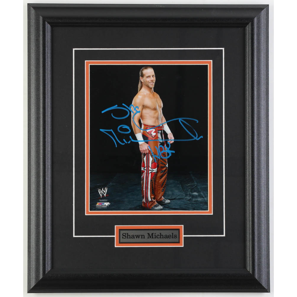 Shawn Michaels Signed WWE Custom Framed Photo Inscribed "WBK" (JSA ...