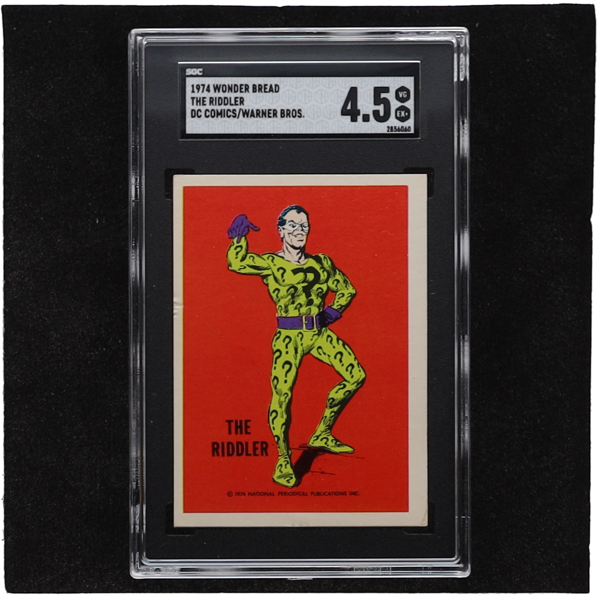 The Riddler 1974 DC Heroes Wonder Bread #NNO (SGC 4.5) | Pristine Auction