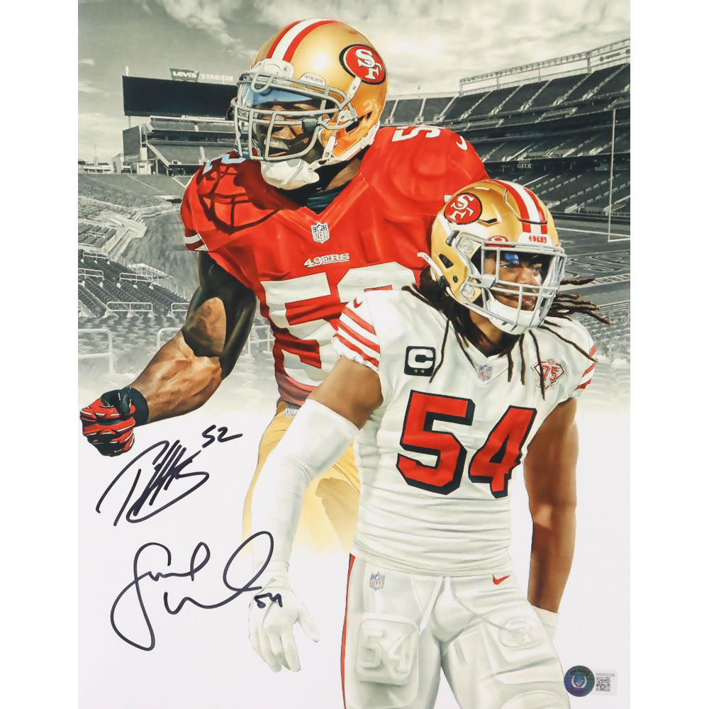 Patrick Willis & Fred Warner Signed 49ers 11x14 Photo (Beckett ...