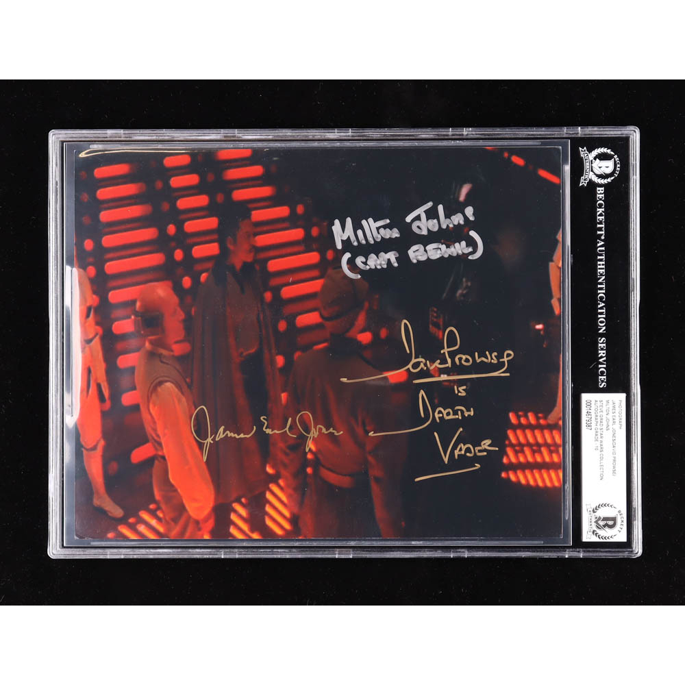James Earl Jones, David Prowse & Milton Johns Signed "Star Wars ...