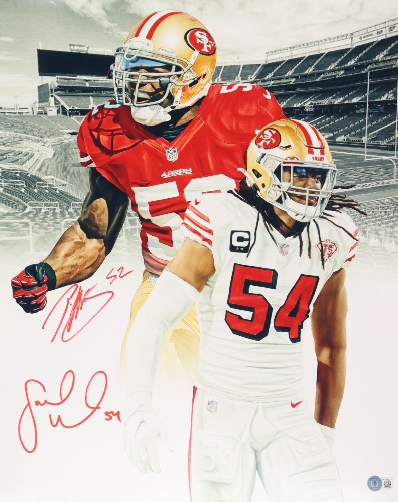 Patrick Willis & Fred Warner Signed 49ers 16x20 Photo (Beckett ...