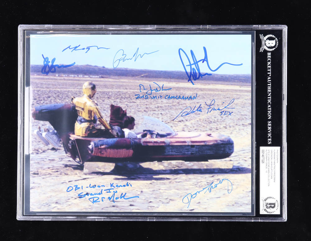 "Star Wars" 8x10 Photo Signed by (8) with Peter Kuran, Ron Nathan ...