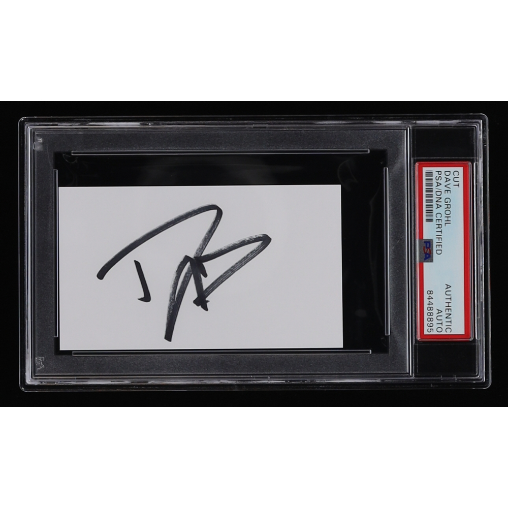 Dave Grohl Signed Cut (PSA) | Pristine Auction