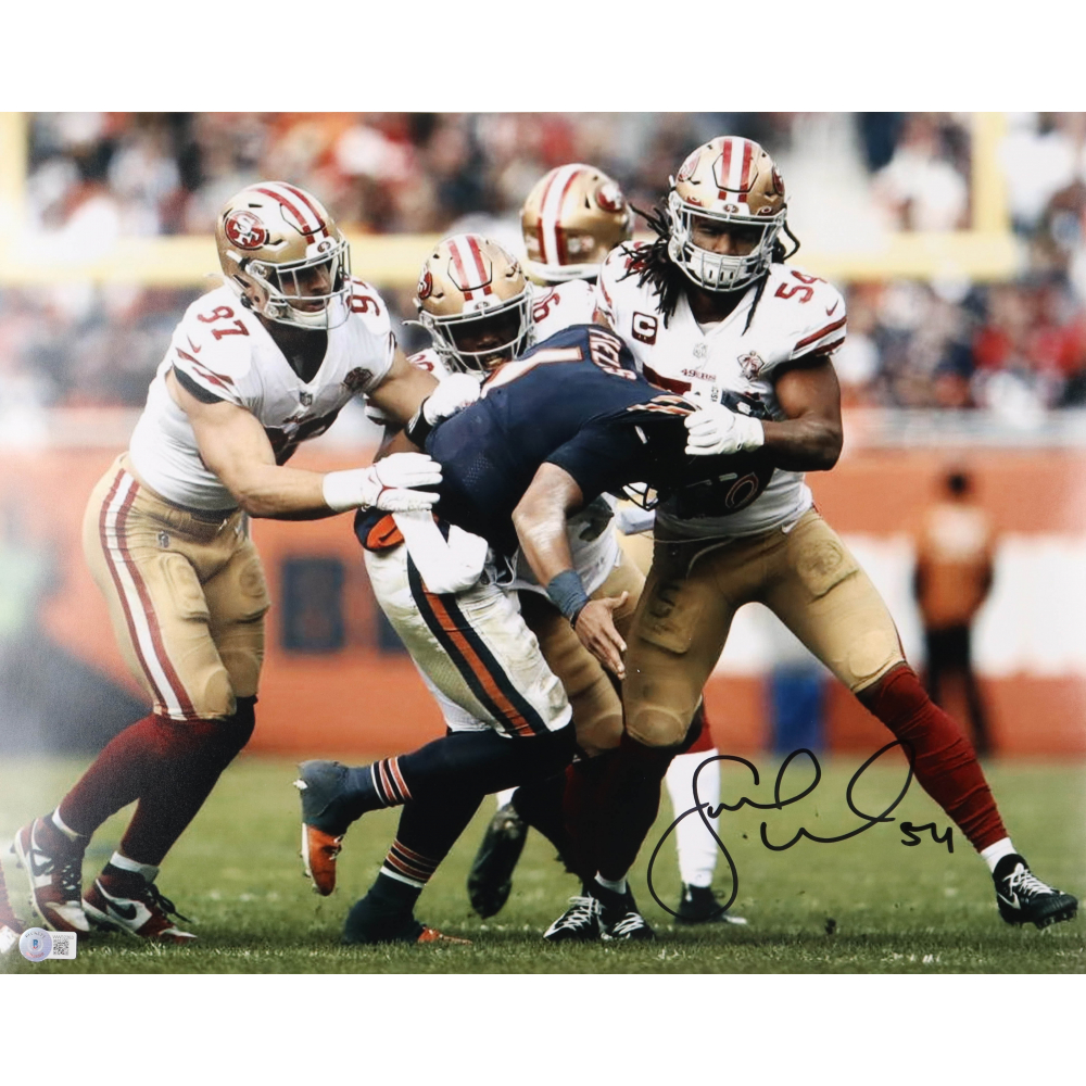 Fred Warner Signed 49ers 16x20 Photo (Beckett) | Pristine Auction