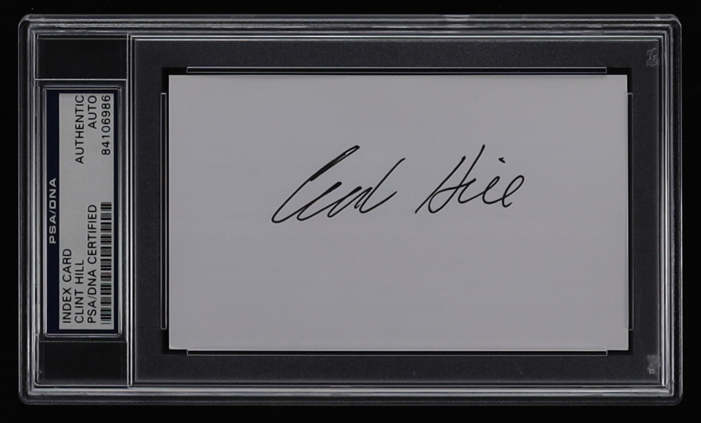 Clint Hill Signed Cut (PSA) | Pristine Auction