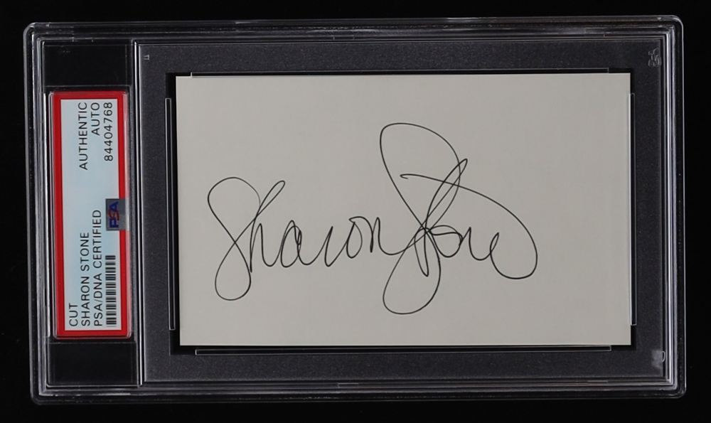 Sharon Stone Signed Cut (PSA) | Pristine Auction
