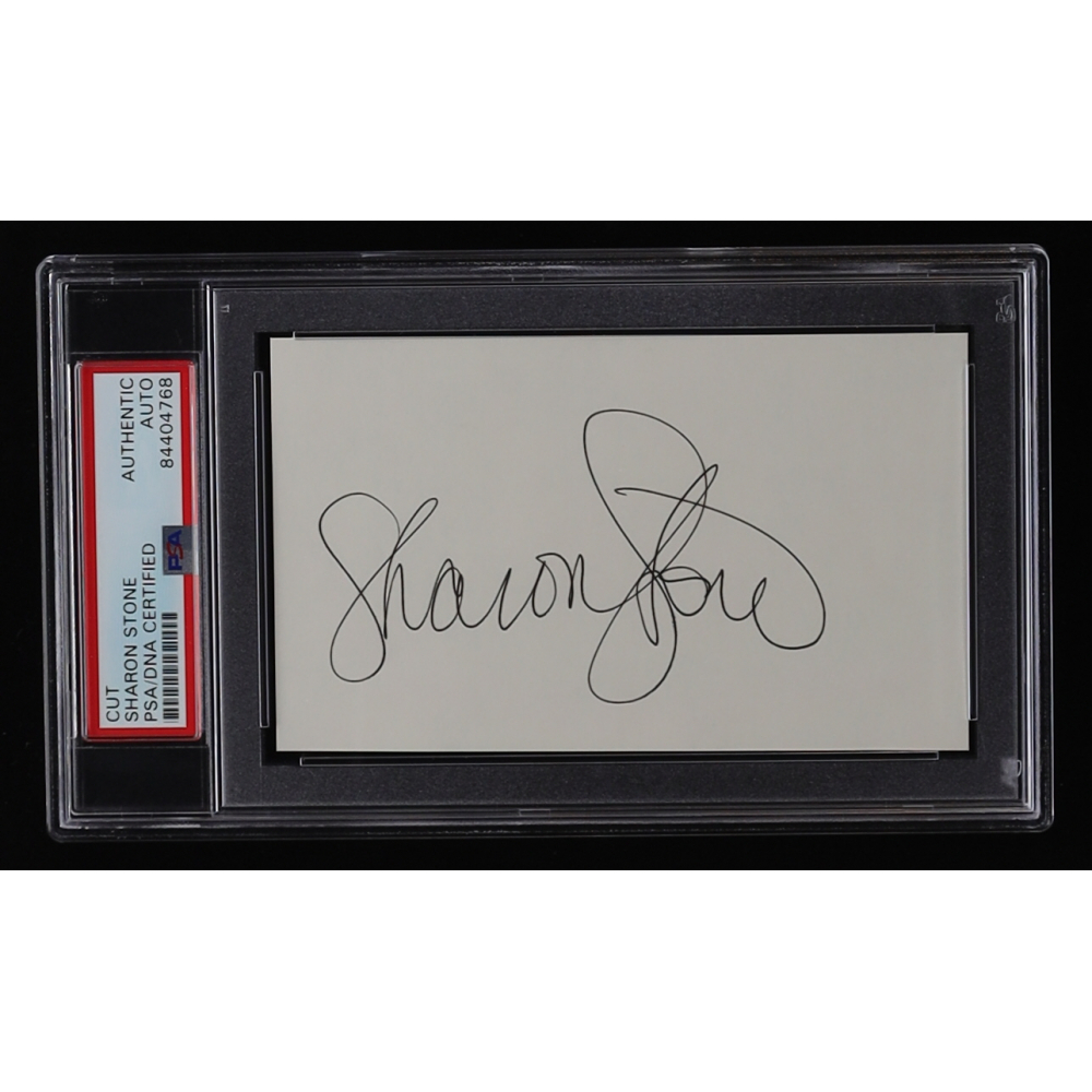 Sharon Stone Signed Cut (PSA) | Pristine Auction