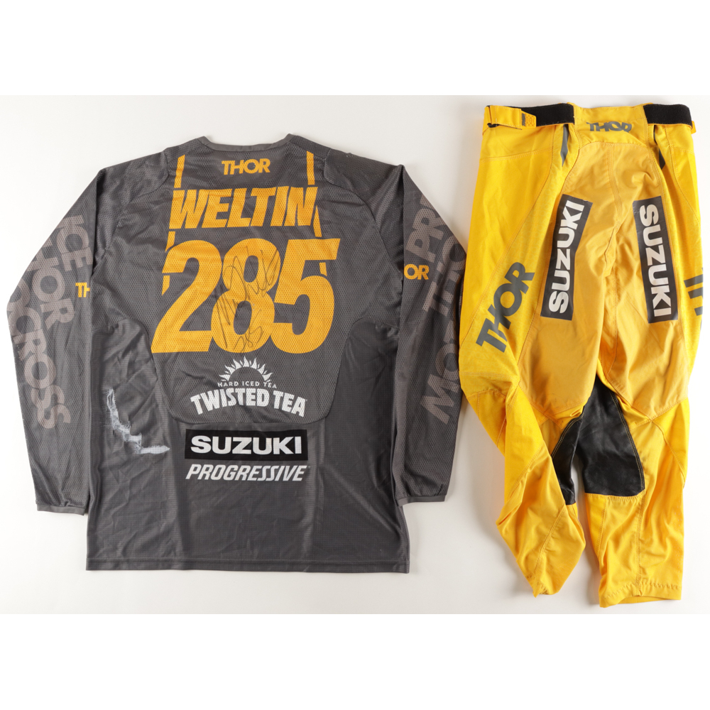 Marshal Weltin Signed Race Worn Uniform with Jersey & Pants (PA ...