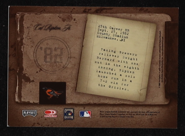 Cal Ripken 2005 Biography Cal Ripken HR Autograph #25 | Pristine Auction