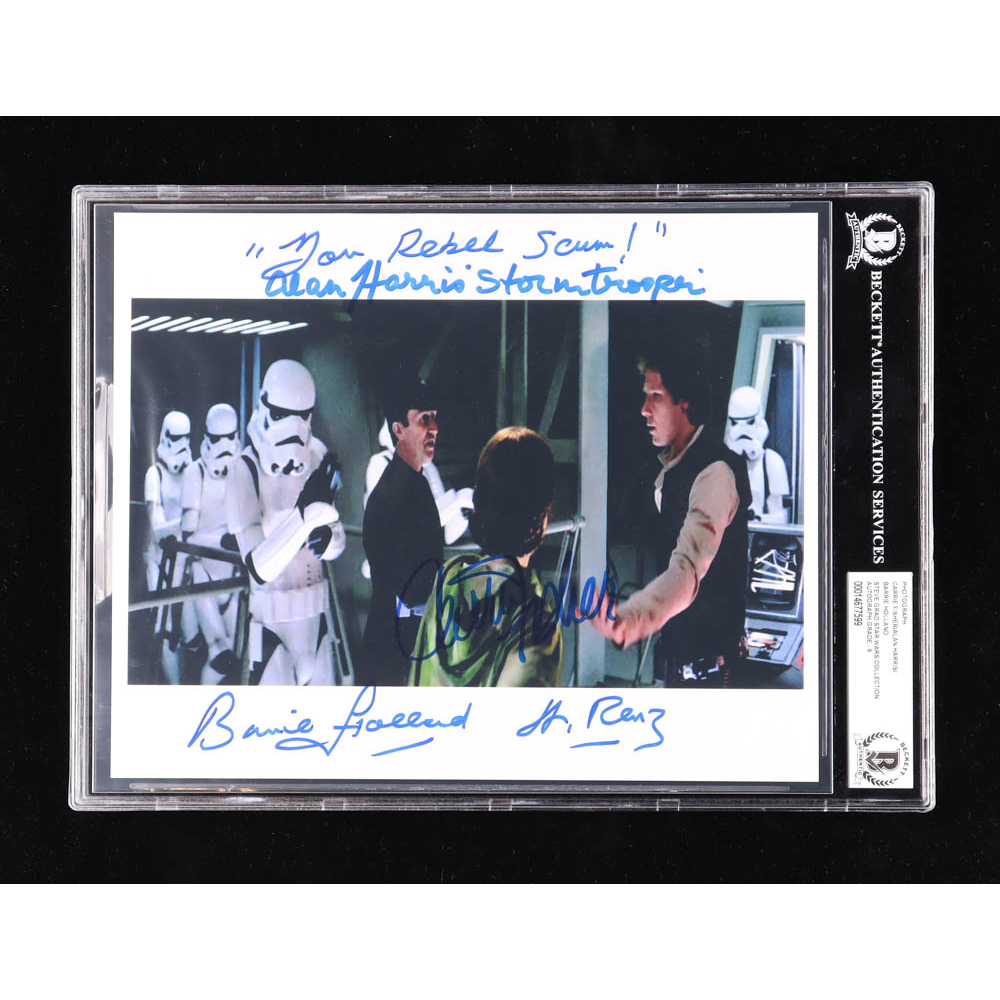Carrie Fisher, Alan Harris & Barrie Holland Signed "Star Wars: Episode ...