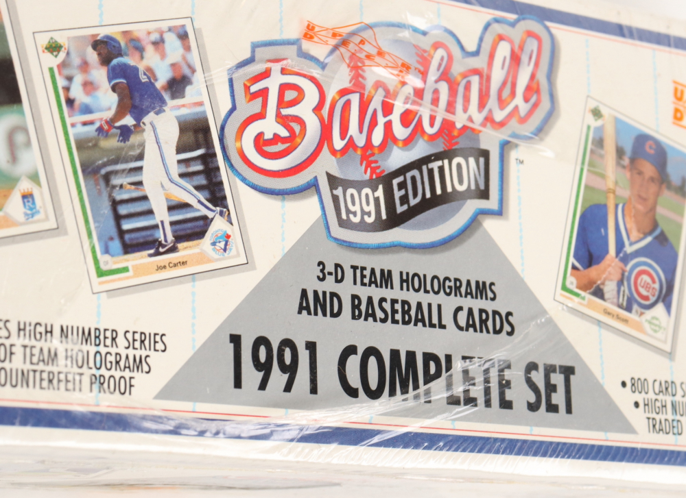 1991 Upper Deck Baseball Complete Set of (800) Cards with Chipper Jones #55 RC, Mike Mussina #65 ...