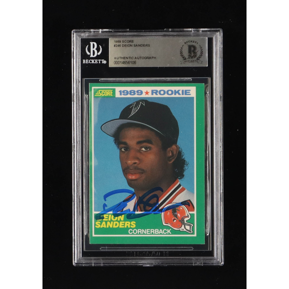 Deion Sanders Signed 1989 Score #246 RC (BGS) | Pristine Auction