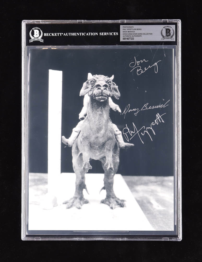 Phil Tippett, Jon Berg & Doug Beswick Signed "Star Wars: Empire Strikes ...