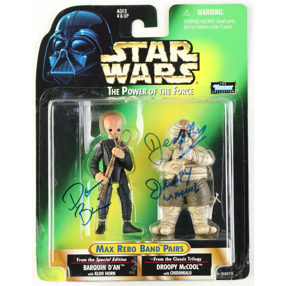 Don Bies & Deep Roy Signed "STAR WARS: The Power Of The Force" Max Rebo Band Pairs Action ...