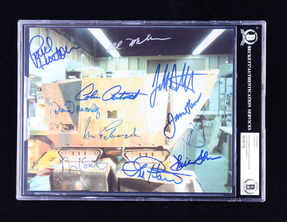 "Star Wars" 8x10 Photo Signed by (11) with Paul Huston, Colin Cantwell ...