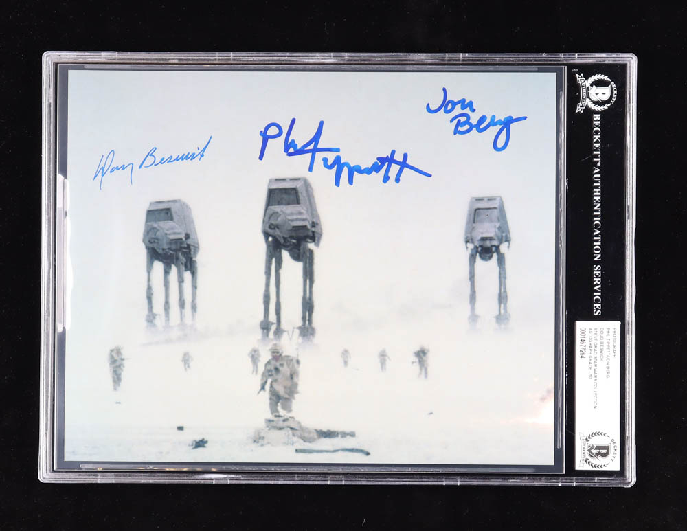 Phil Tippett, Jon Berg & Doug Beswick Signed "Star Wars" 8x10 Photo ...