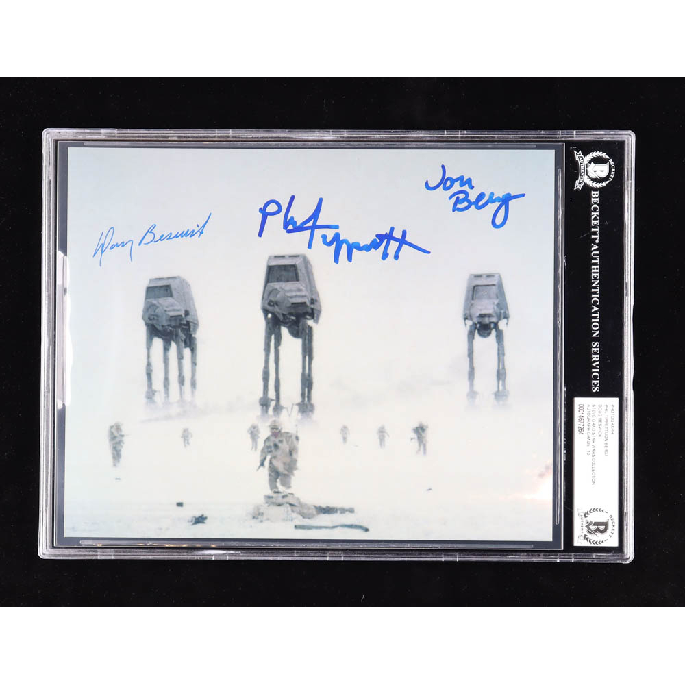 Phil Tippett, Jon Berg & Doug Beswick Signed "Star Wars" 8x10 Photo ...