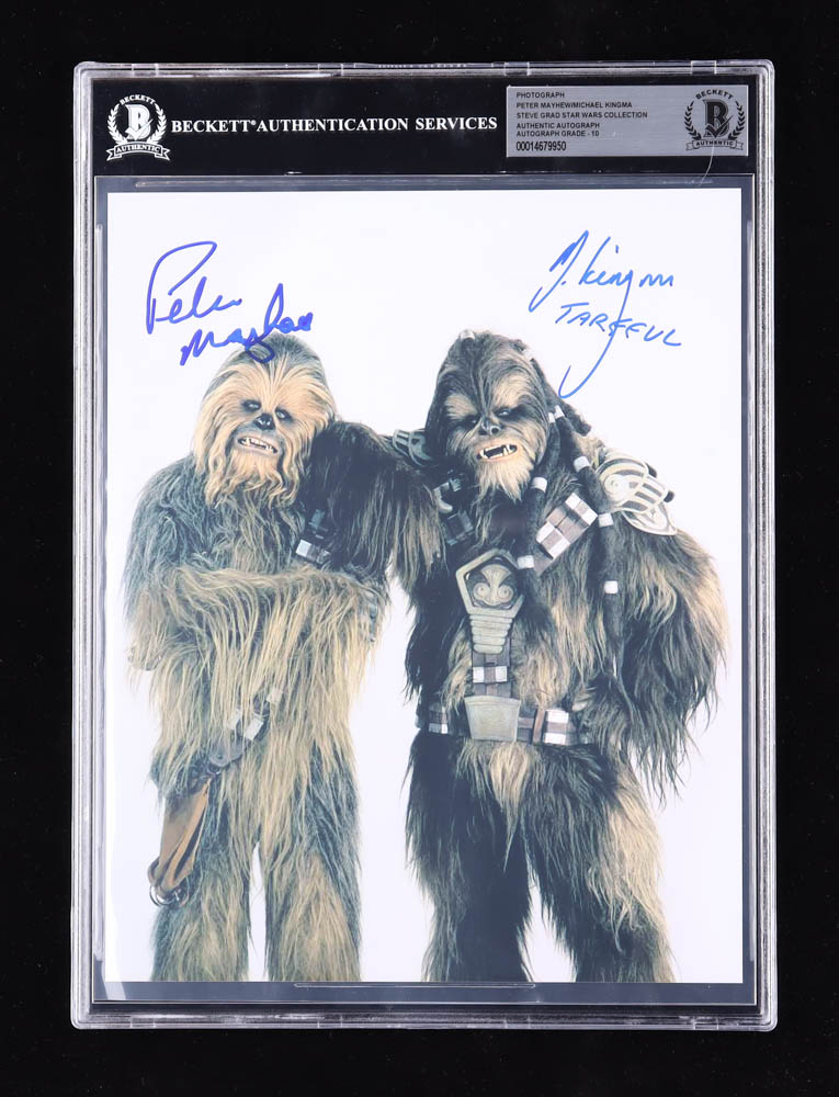 Peter Mayhew & Michael Kingma Signed "Star Wars III: Revenge of the ...