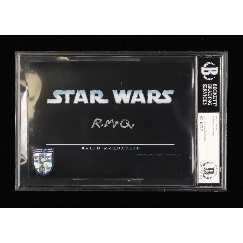 Ralph McQuarrie Signed 5x7 Photo (Beckett) | Pristine Auction