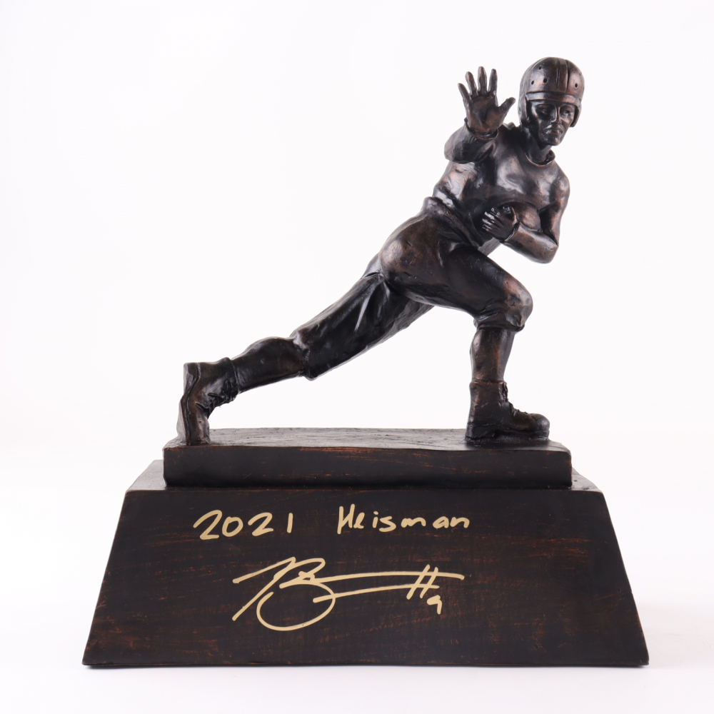 Bryce Young Signed Replica Heisman Trophy Inscribed "2021 Heisman ...