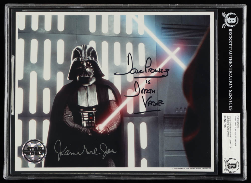 James Earl Jones & David Prowse Signed "Star Wars: A New Hope" 8x11 ...