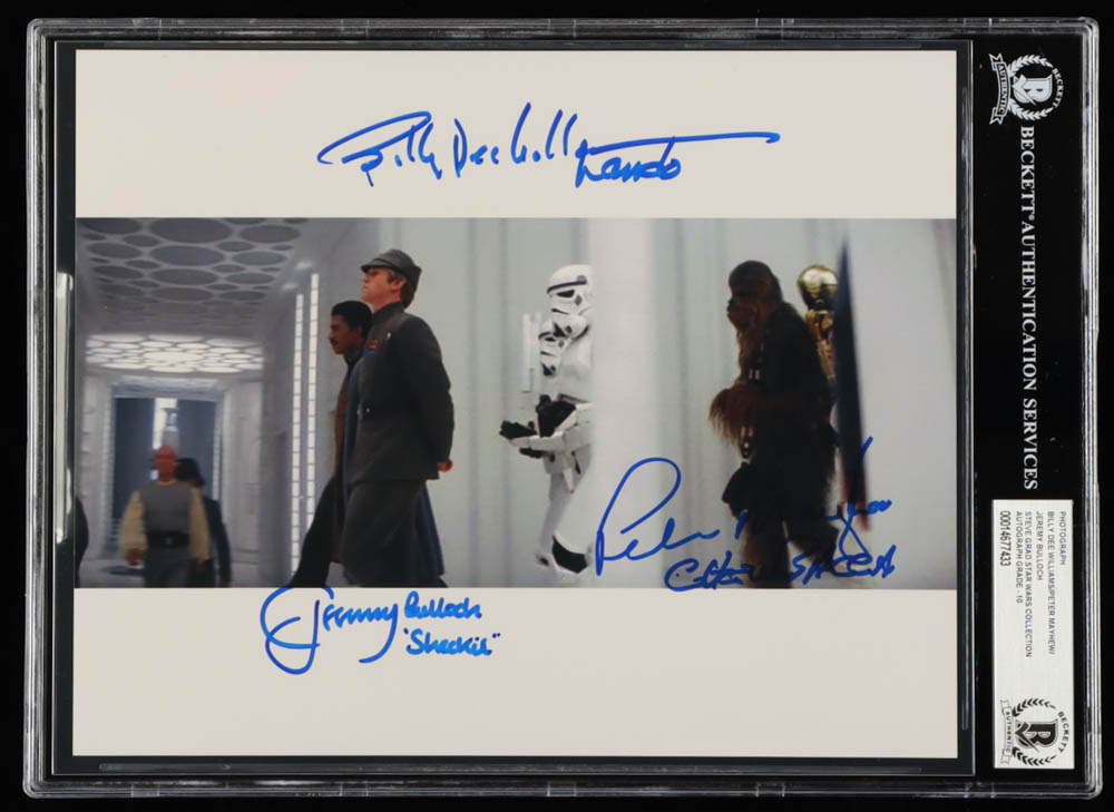 Billy Dee Williams, Jeremy Bulloch, & Peter Mayhew Signed "Star Wars ...