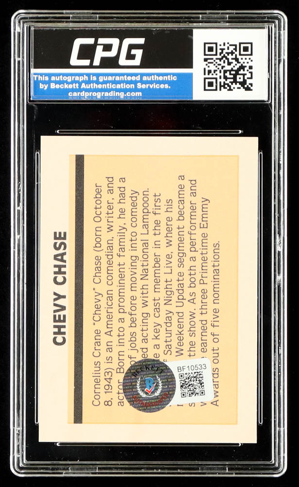 Chevy Chase Signed "National Lampoon's Vacation" Custom Trading Card ...