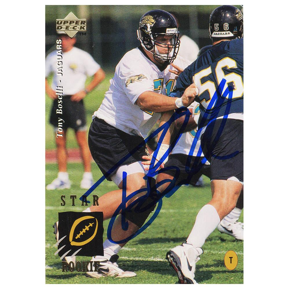 Tony Boselli Signed 1995 Upper Deck Football #2 RC (Schwartz ...