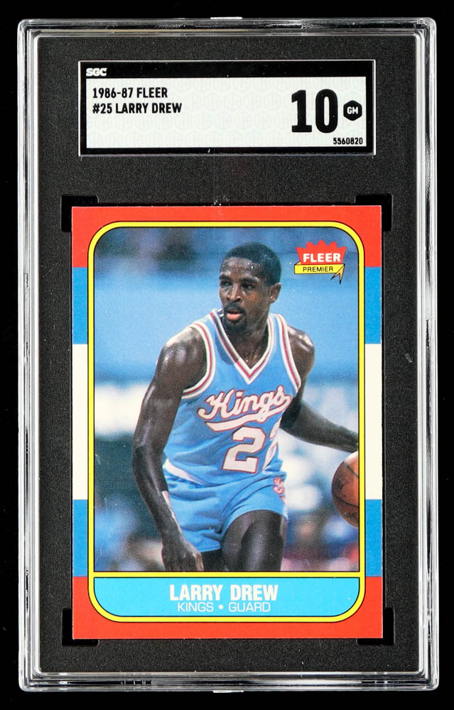 Larry Drew 1986-87 Fleer #25 RC (SGC 10) | Pristine Auction