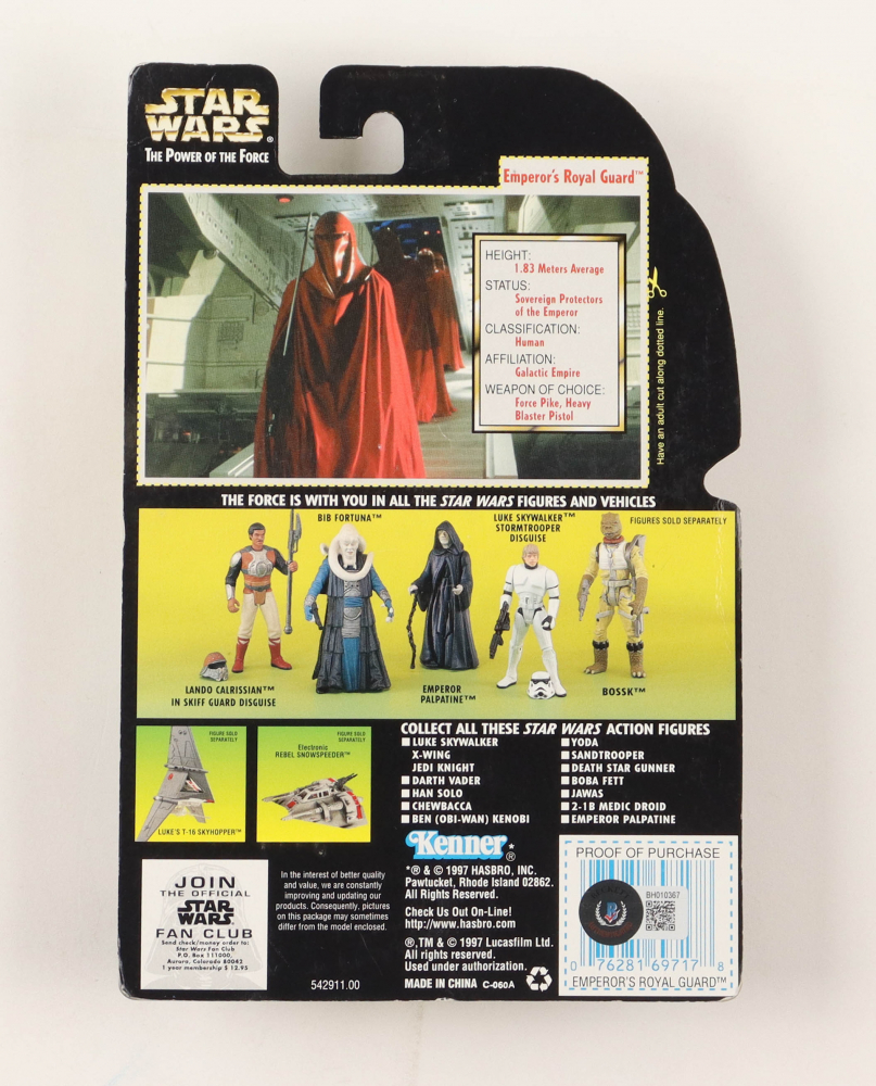 Quentin Pierre Signed "STAR WARS: The Power of the Force" Emperor's ...