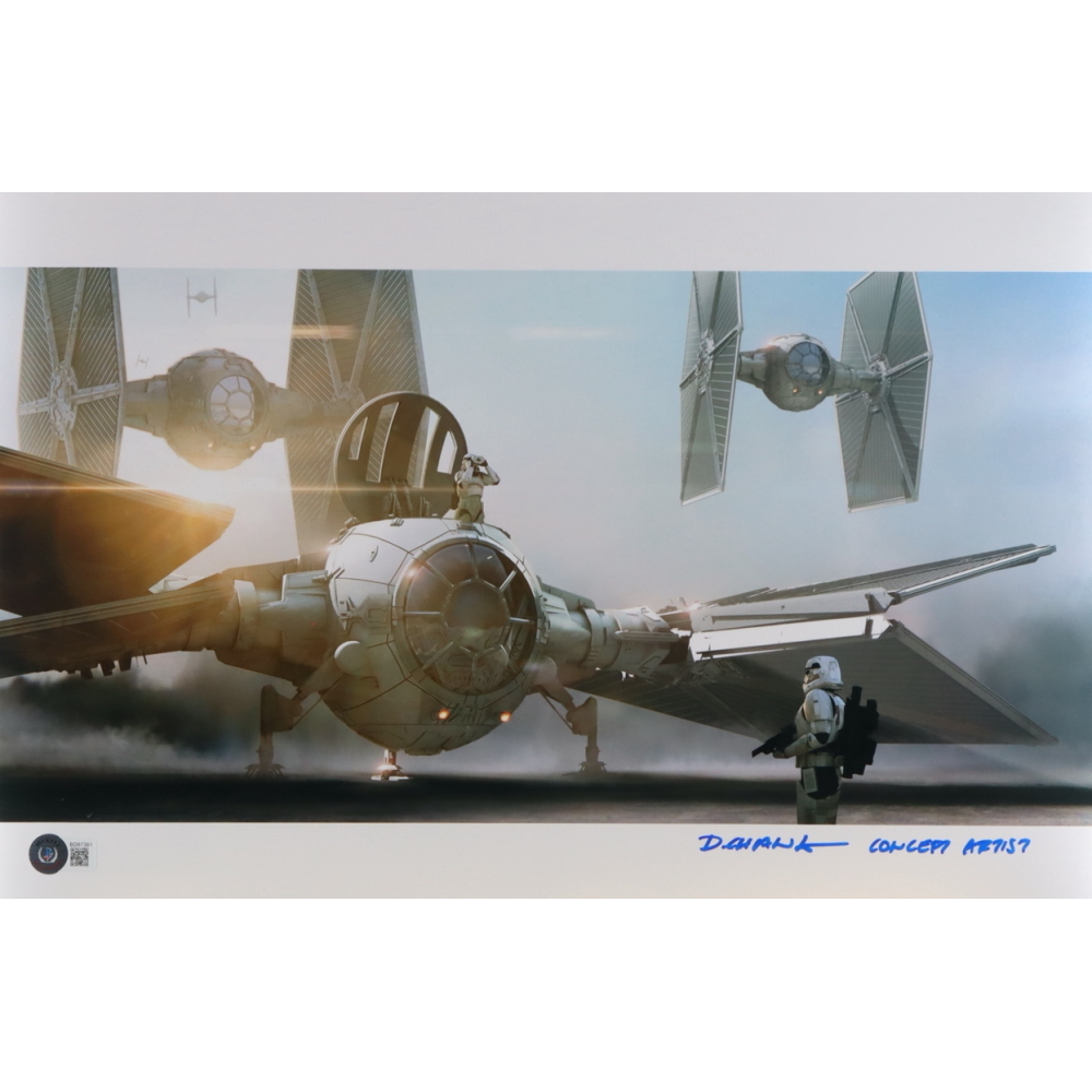 Doug Chiang Signed "STAR WARS" 12x18 Concept Art Photo Inscribed ...