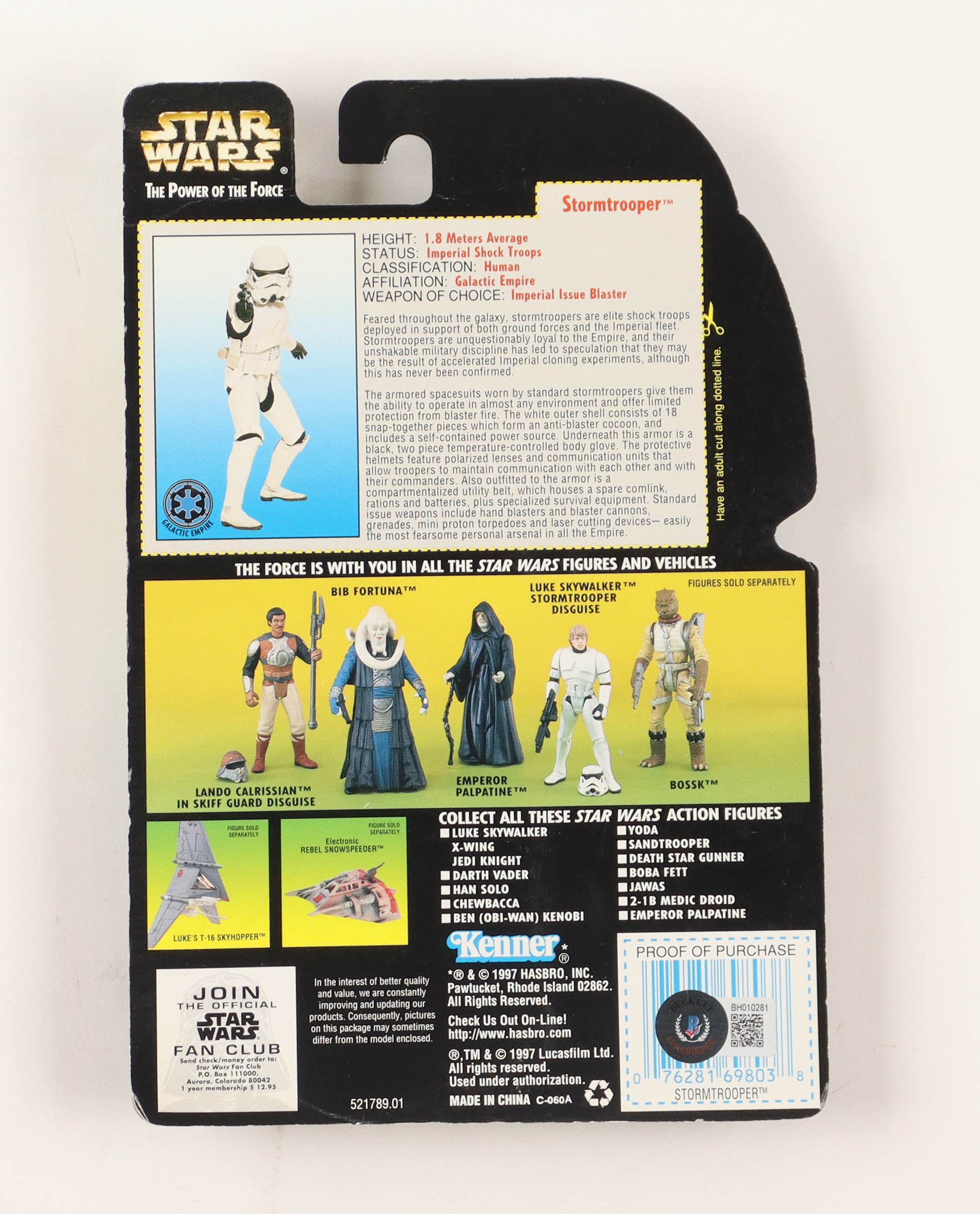 Larry Sheppard Signed "STAR WARS: The Power of the Force" Stormtrooper ...