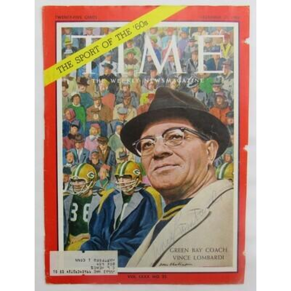 Vince Lombardi Signed 1962 Time Magazine (JSA) | Pristine Auction