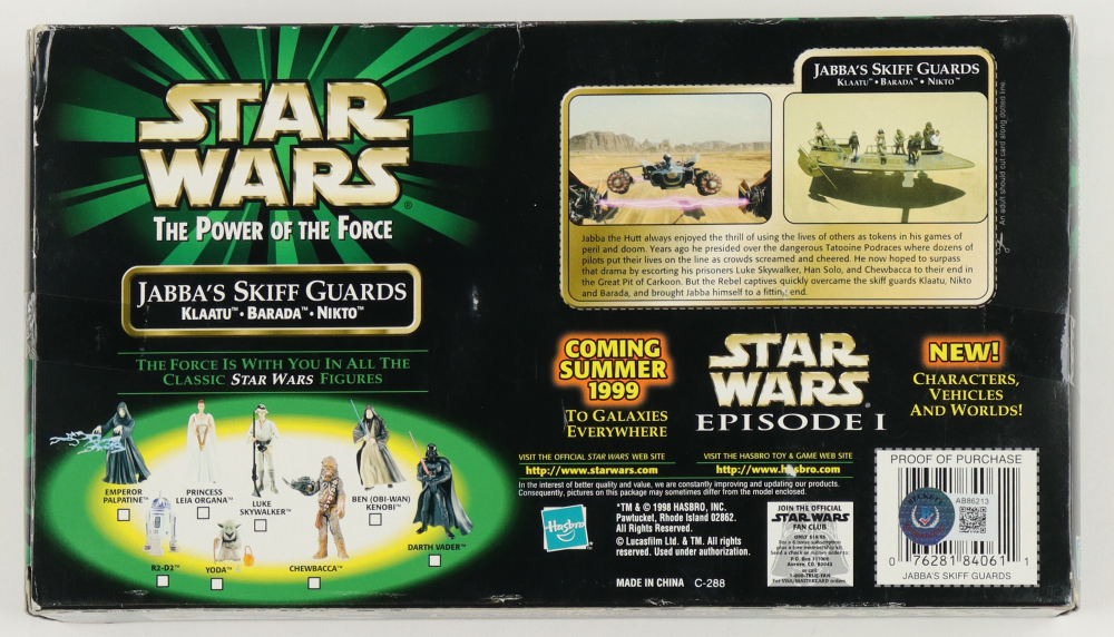 "STAR WARS: The Power of the Force" Jabba's Skiff Guards - Klaatu ...