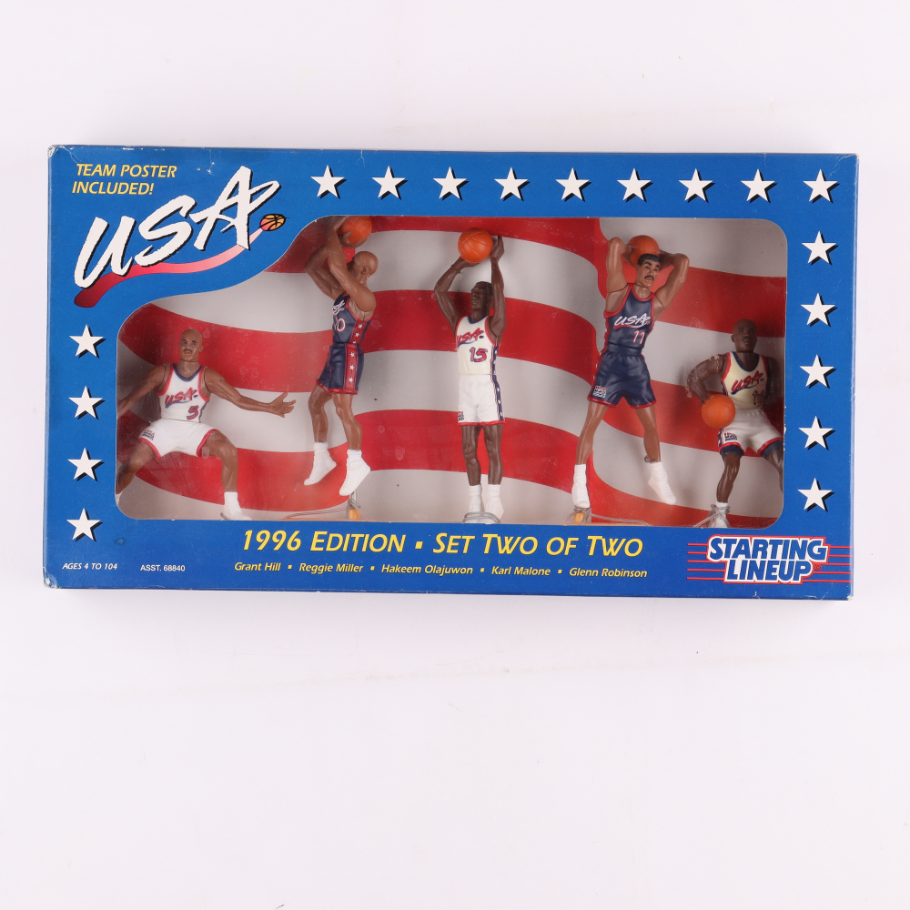 Starting Lineup Team USA Action Figurines with Grant Hill, Reggie ...