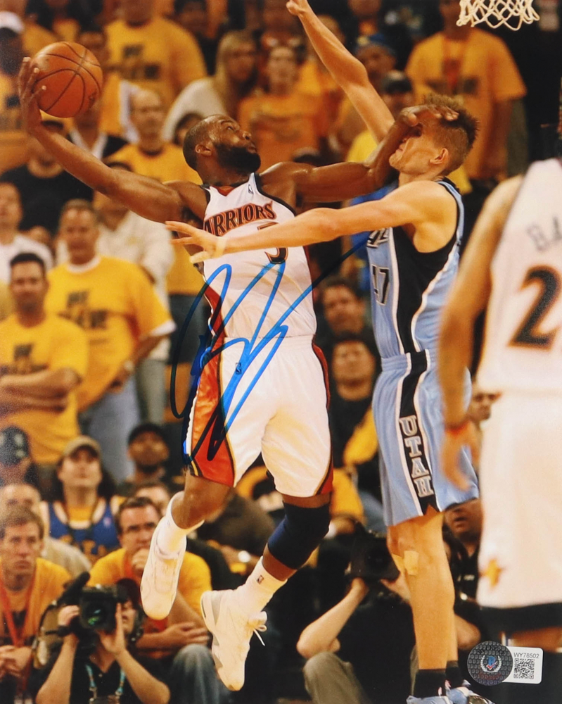 Baron Davis Signed Warriors 8x10 Photo (Beckett) | Pristine Auction