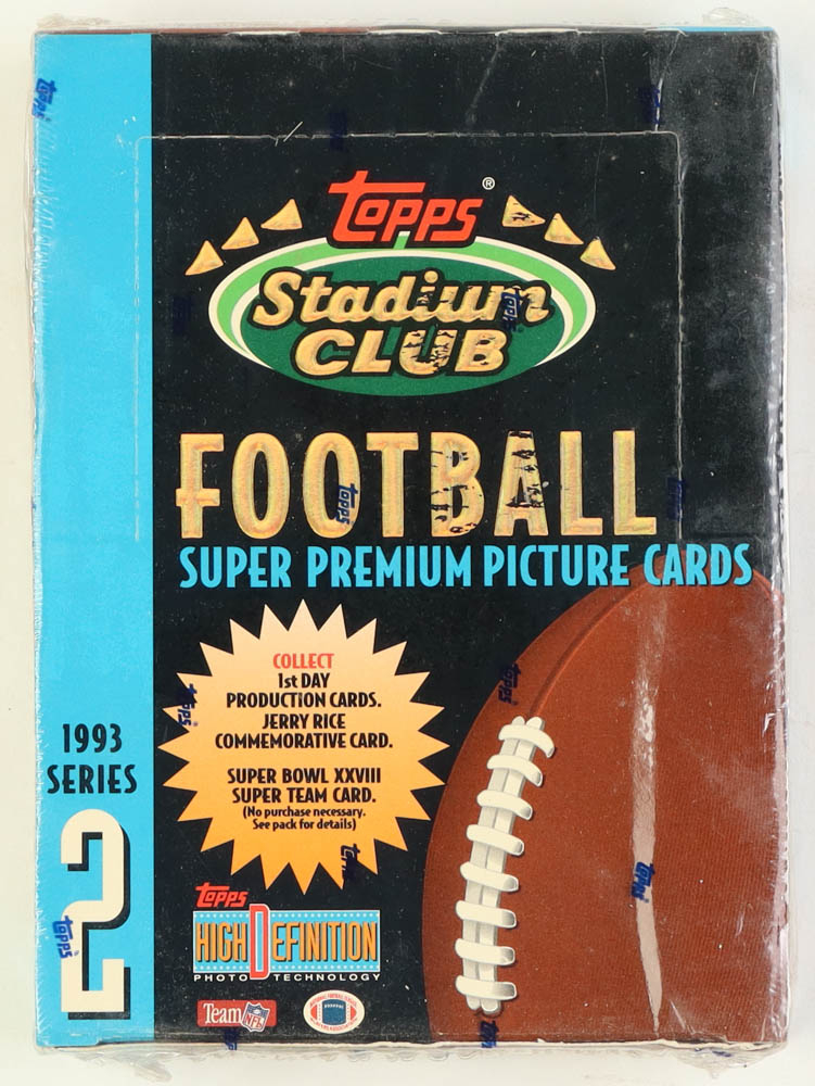 1993 Topps Stadium Club Series 2 Football Hobby Box with (24) Packs | Pristine Auction