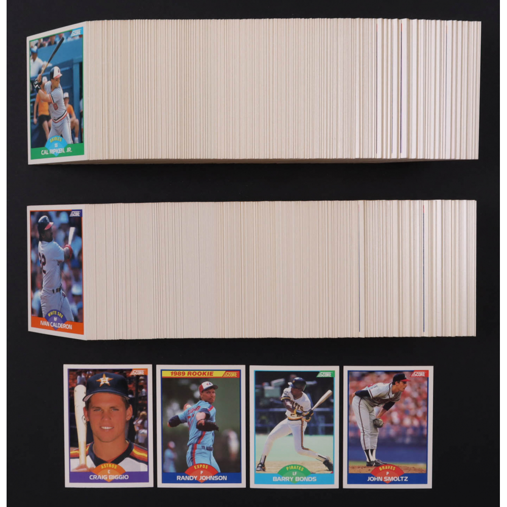 1989 Score Baseball Complete Set of (660) Cards with Craig Biggio #237 ...