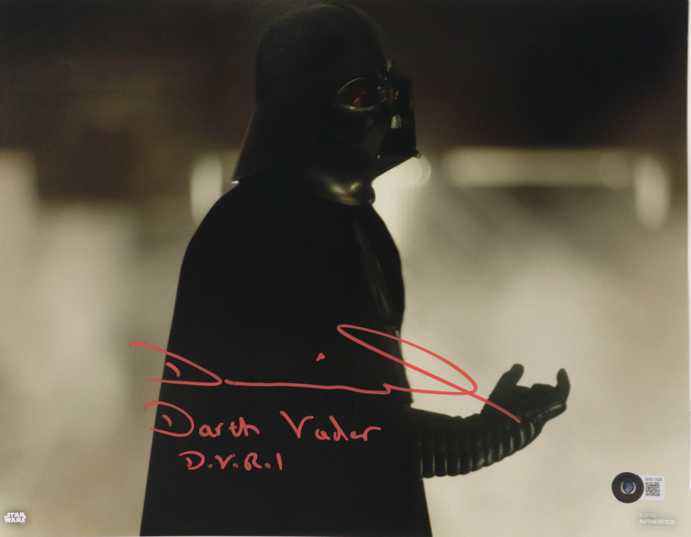 Daniel Naprous Signed "Star Wars" 11x14 Photo Inscribed "Darth Vader ...