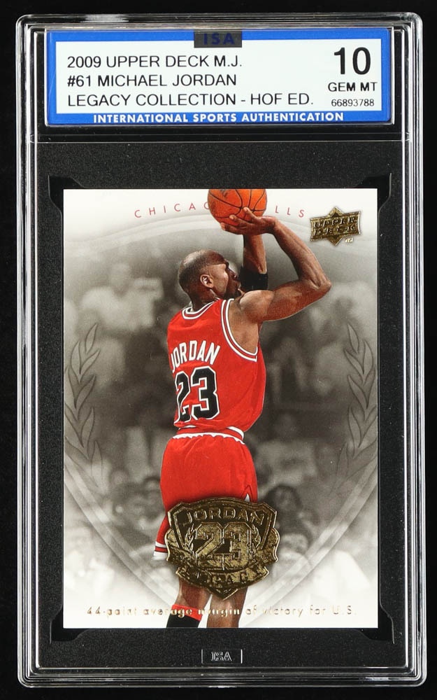 Michael Jordan 2009-10 Upper Deck Michael Jordan Legacy Collection Gold ...