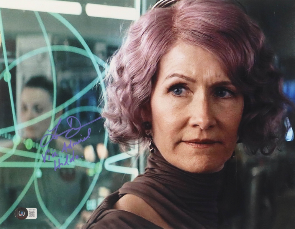 Laura Dern Signed "Star Wars" 11x14 Photo Inscribed "Vice-Admiral Holdo ...