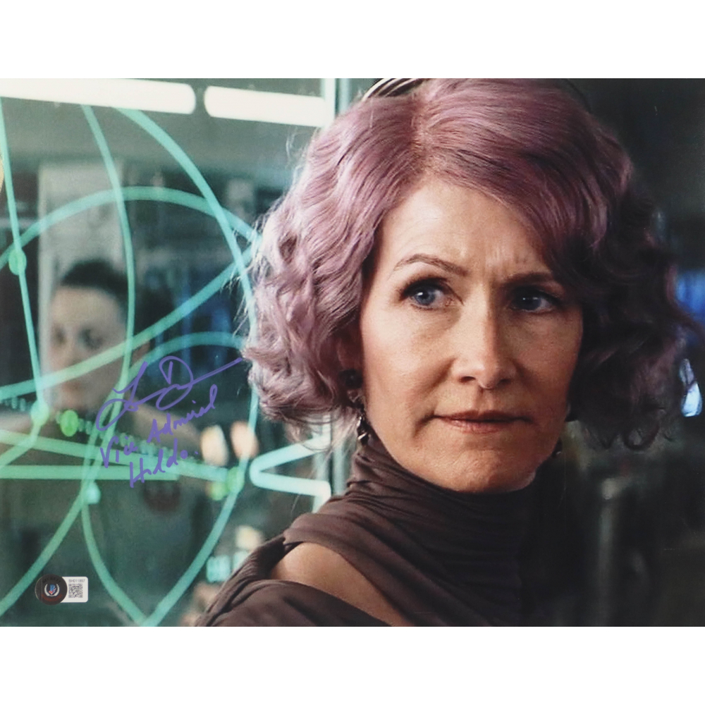 Laura Dern Signed "Star Wars" 11x14 Photo Inscribed "Vice-Admiral Holdo ...