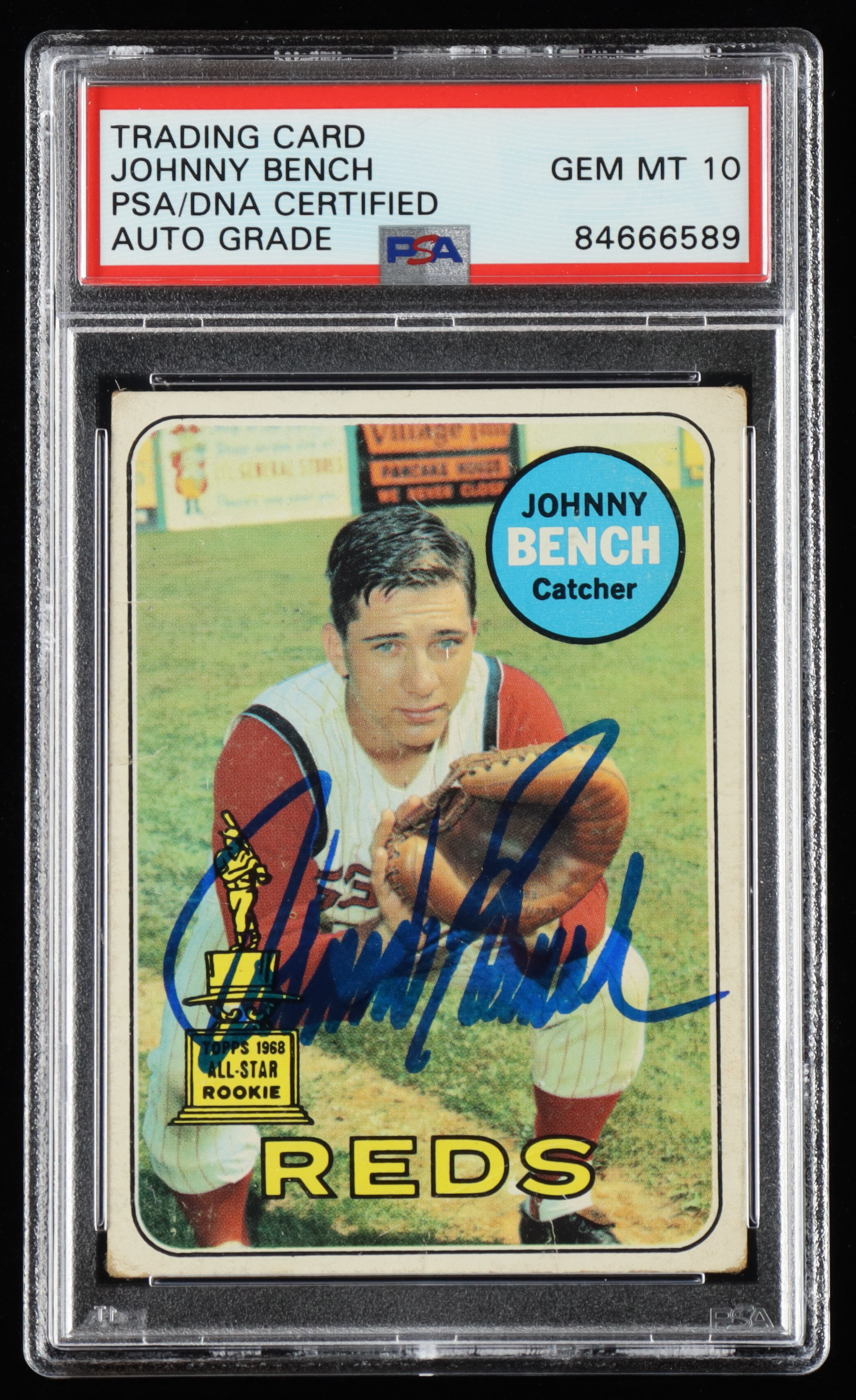 Johnny Bench Signed 1969 Topps #95 (PSA) | Pristine Auction