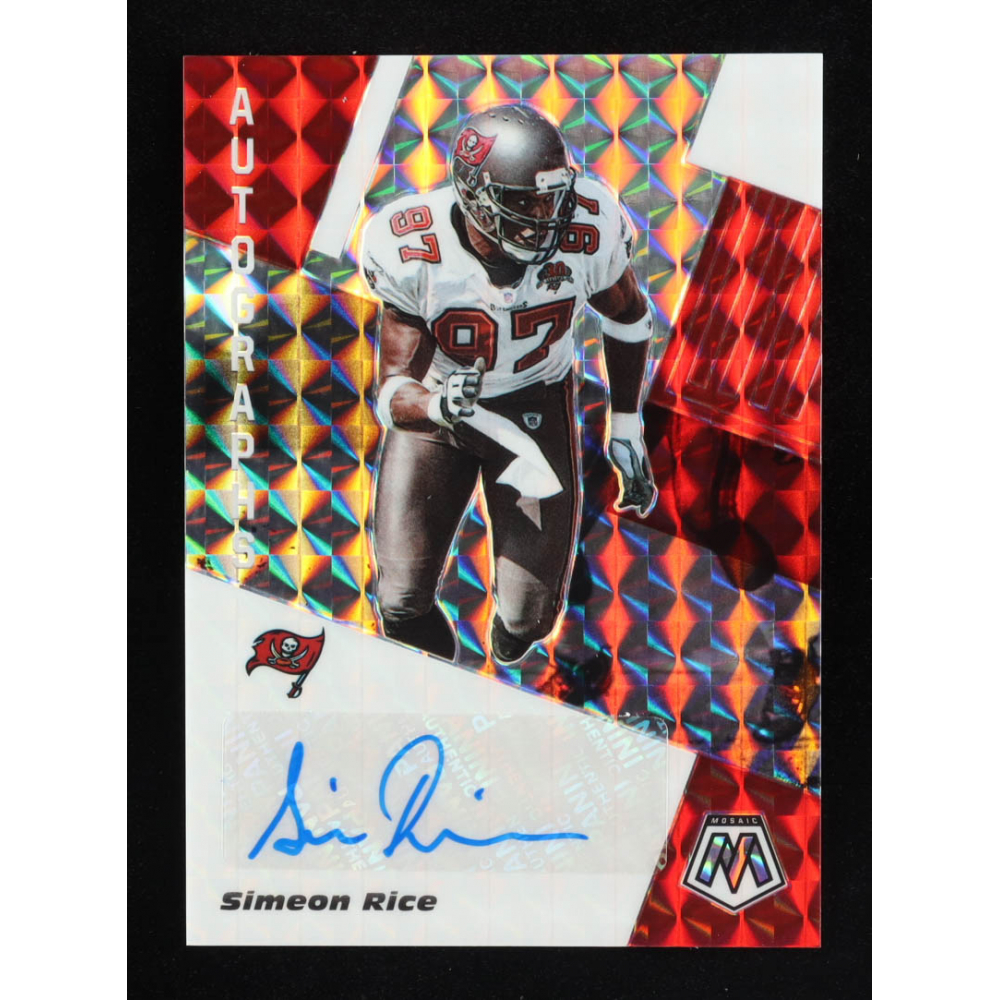 Simeon Rice 2020 Panini Mosaic Autographs Red #37 | Pristine Auction