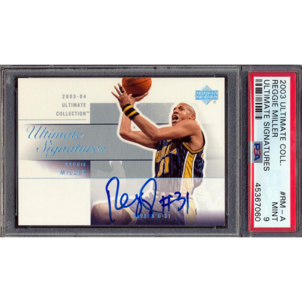 Reggie Miller 2003-04 Ultimate Collection Signatures #RM (PSA 9 ...