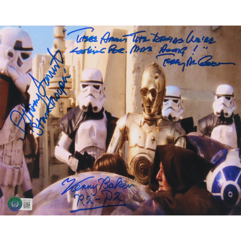 Kenny Baker, Anthony Forrest & Terry McGovern Signed "Star Wars: A New ...